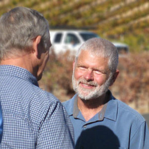 Bruce Gibson talking to a constituent - Bruce Gibson